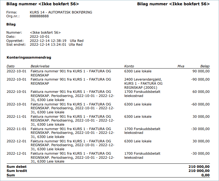 Forberedelse til årsavslutning for AS – Tripletex hjelpesenter