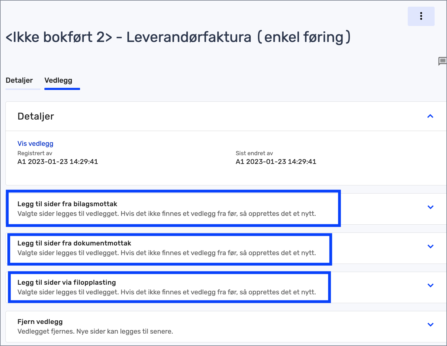 Slik registrerer du kjøp (inngående bilag) – Tripletex hjelpesenter