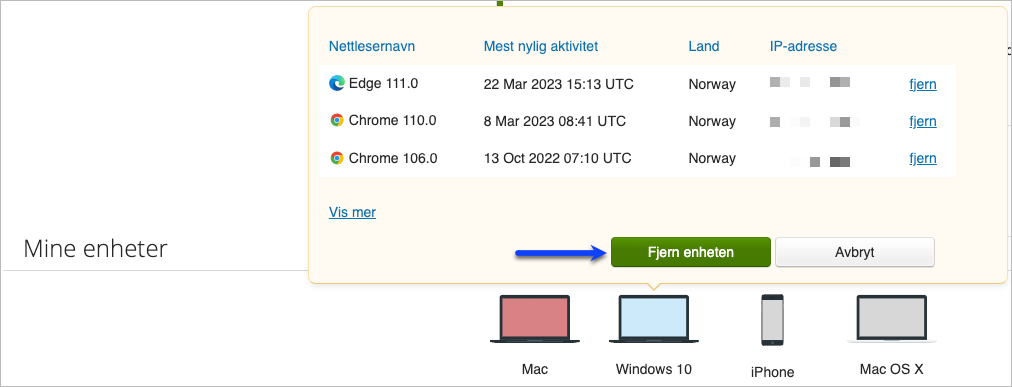 Hvordan legge til en ny enhet for tofaktorautentisering i Visma Connect ...