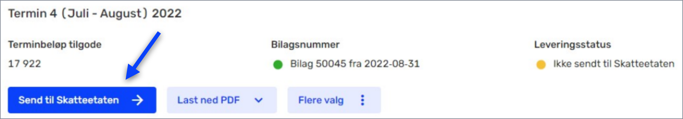 Slik sender du inn mva-meldingen – Tripletex hjelpesenter