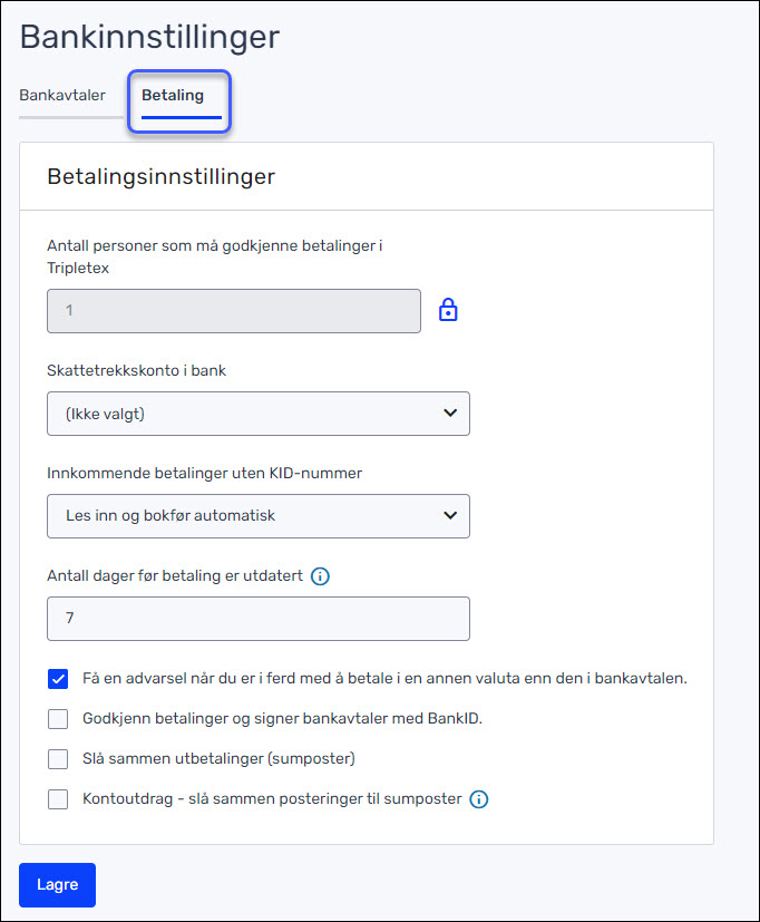 Hvordan aktiverer jeg godkjenning av betalinger med BankID – Tripletex ...