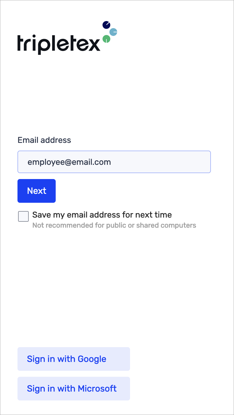 I have forgotten my password, how do I log in? – Tripletex hjelpesenter