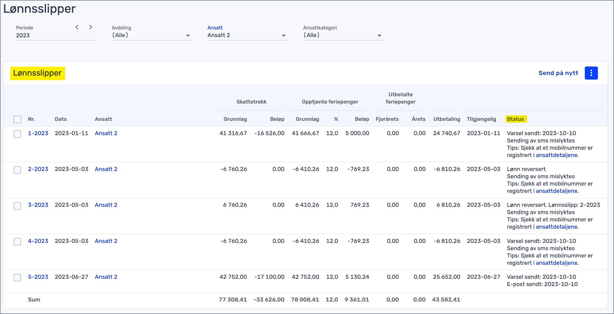 Hvordan sjekker jeg om lønnsslippen faktisk er sendt ut? – Tripletex ...
