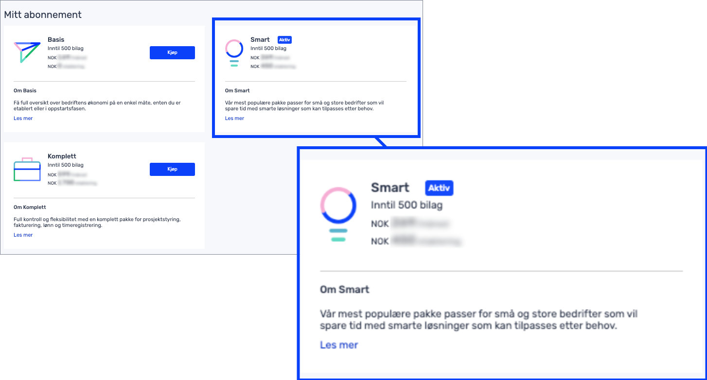 Hvordan ser jeg hvilken pakke (abonnement) jeg har i Tripletex? – Tripletex hjelpesenter