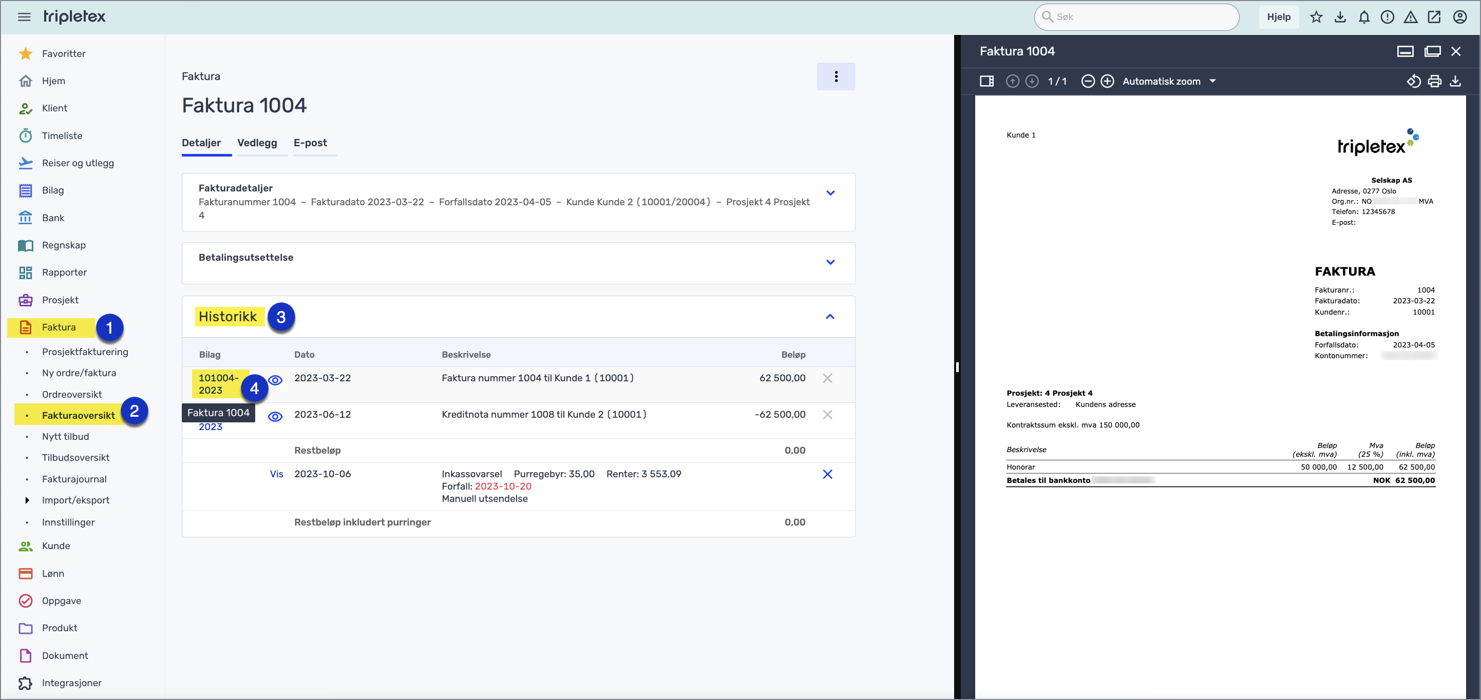 Hvordan fordeler jeg inntekten på ansatte på en utgående faktura ...