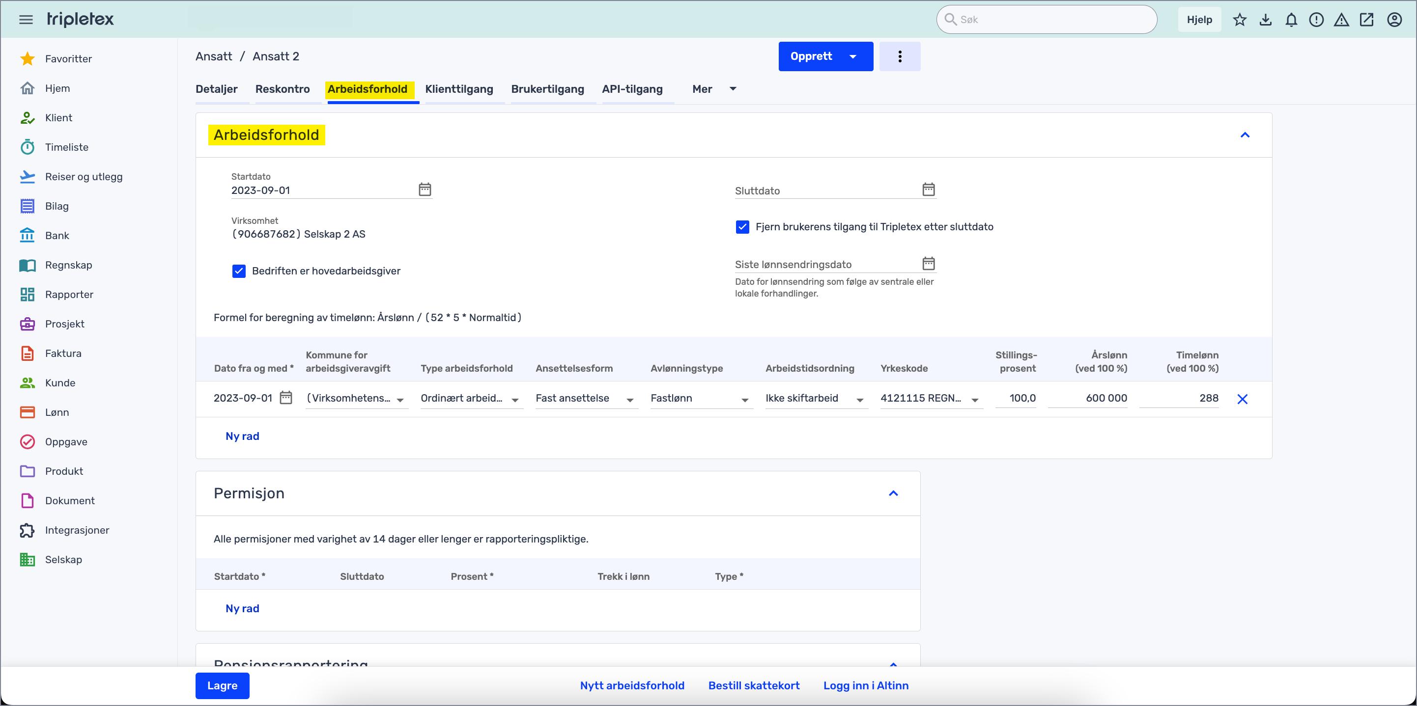 Hvordan justerer jeg lønnen til flere ansatte? – Tripletex hjelpesenter