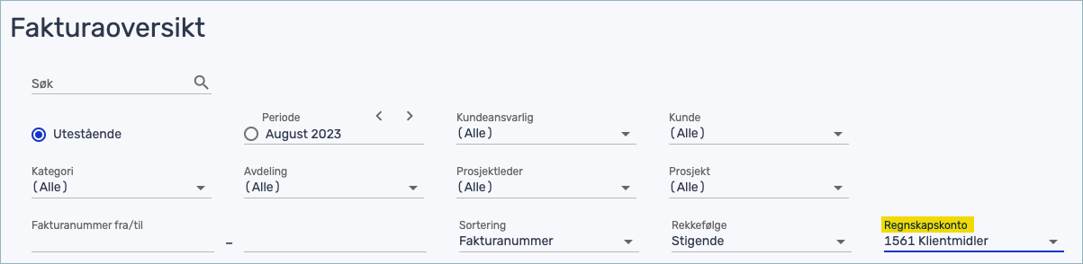 Hvordan ser jeg åpne poster på klientmidler og klientansvar ...