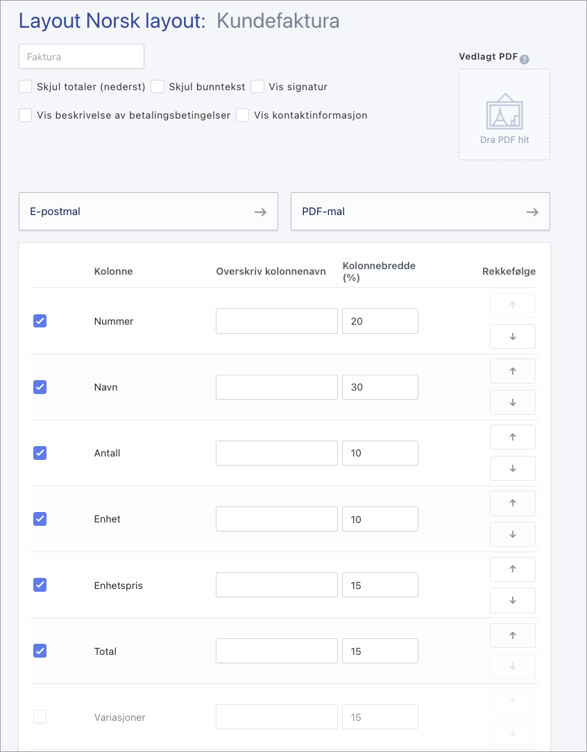 Slik bruker du layouts i Rackbeat (Logistikk komplett) – Tripletex ...